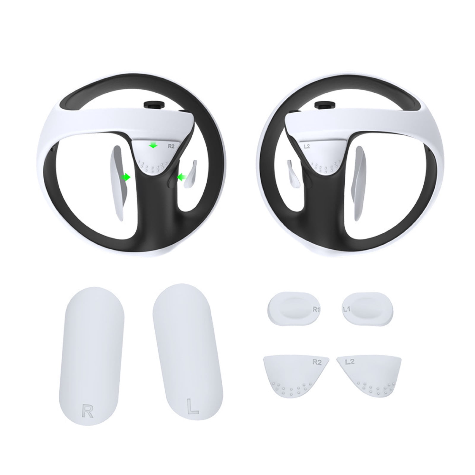 Silicone Pads Replacement for PS VR2 Gaming Gamepad Grip Button ...