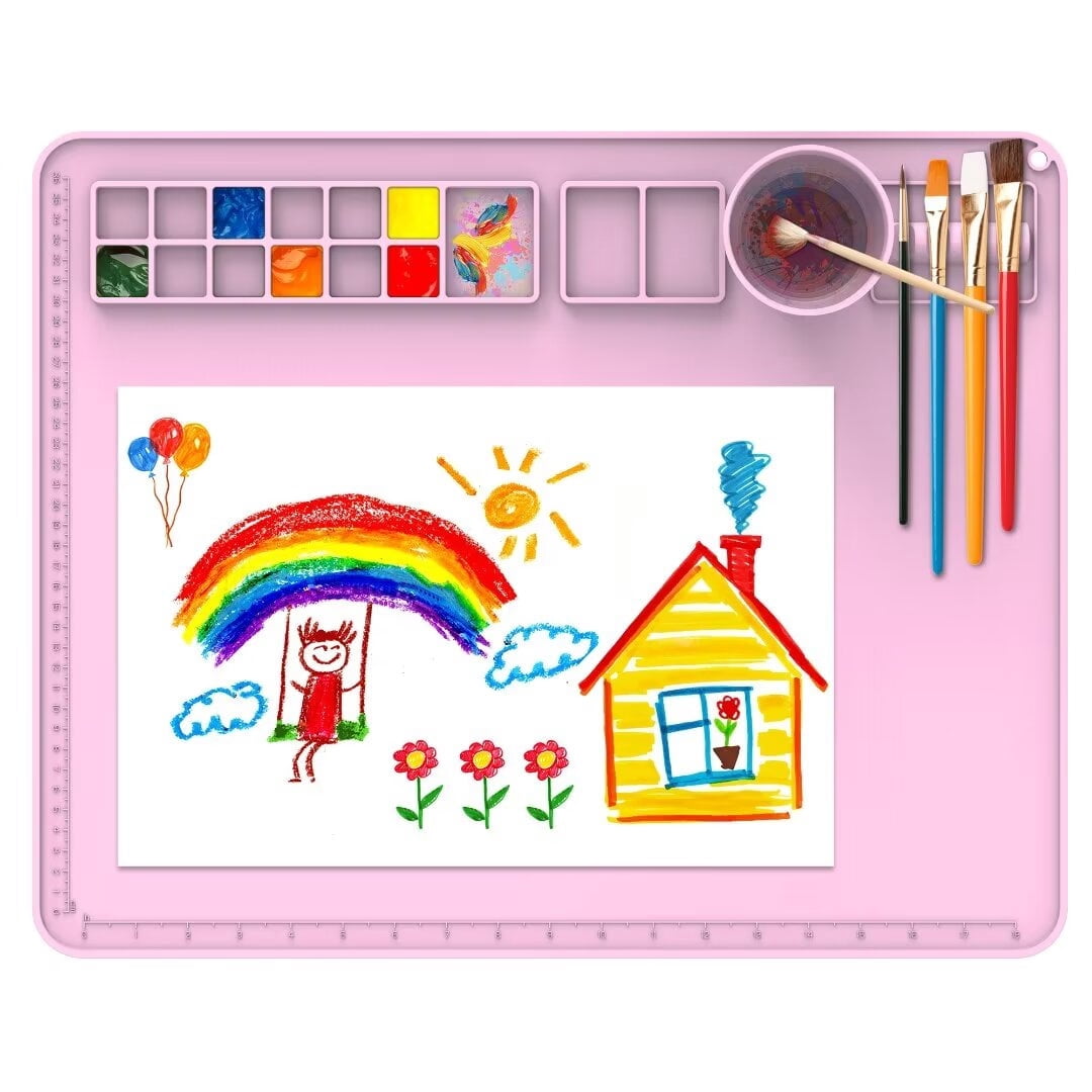 IYYI Silicone Painting Mat, 20" x 16" Silicone Mat for Craft, Kids ...