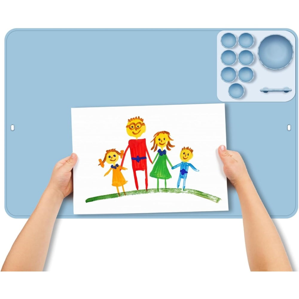 Silicone Painting Mat, Artist for Kids Gift Clay DIY Creations, Large ...
