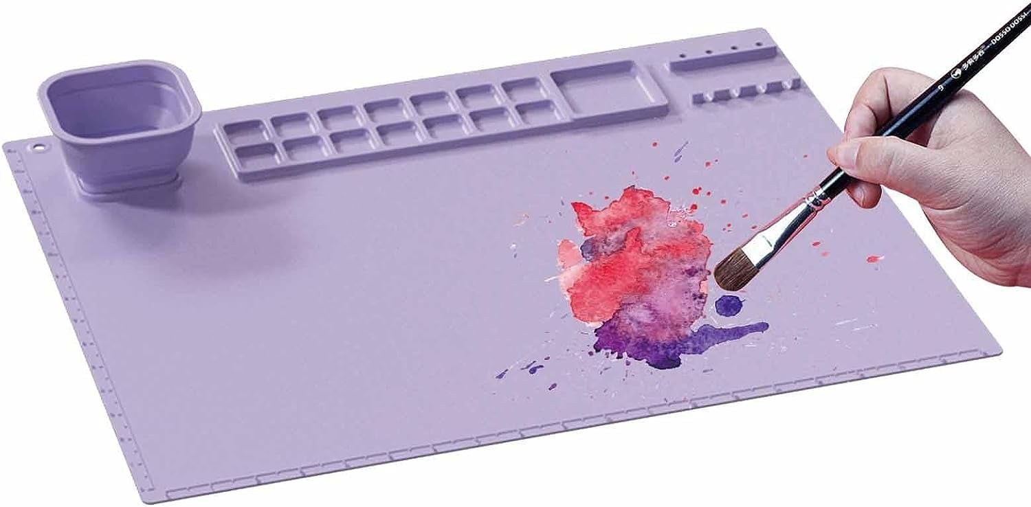 Silicone Painting Mat For Craft - Fast Drying Heat Proof Silicone Craft ...