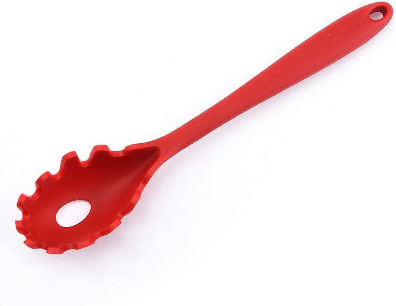 Silicone Pasta Fork (11.5"), High Heat Resistant to 480F, Hygienic One ...