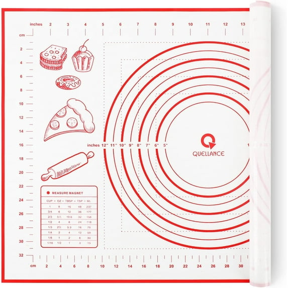 Silicone Pastry Baking Mat Dough - 16x24Inch Large Non Stick Slip ...