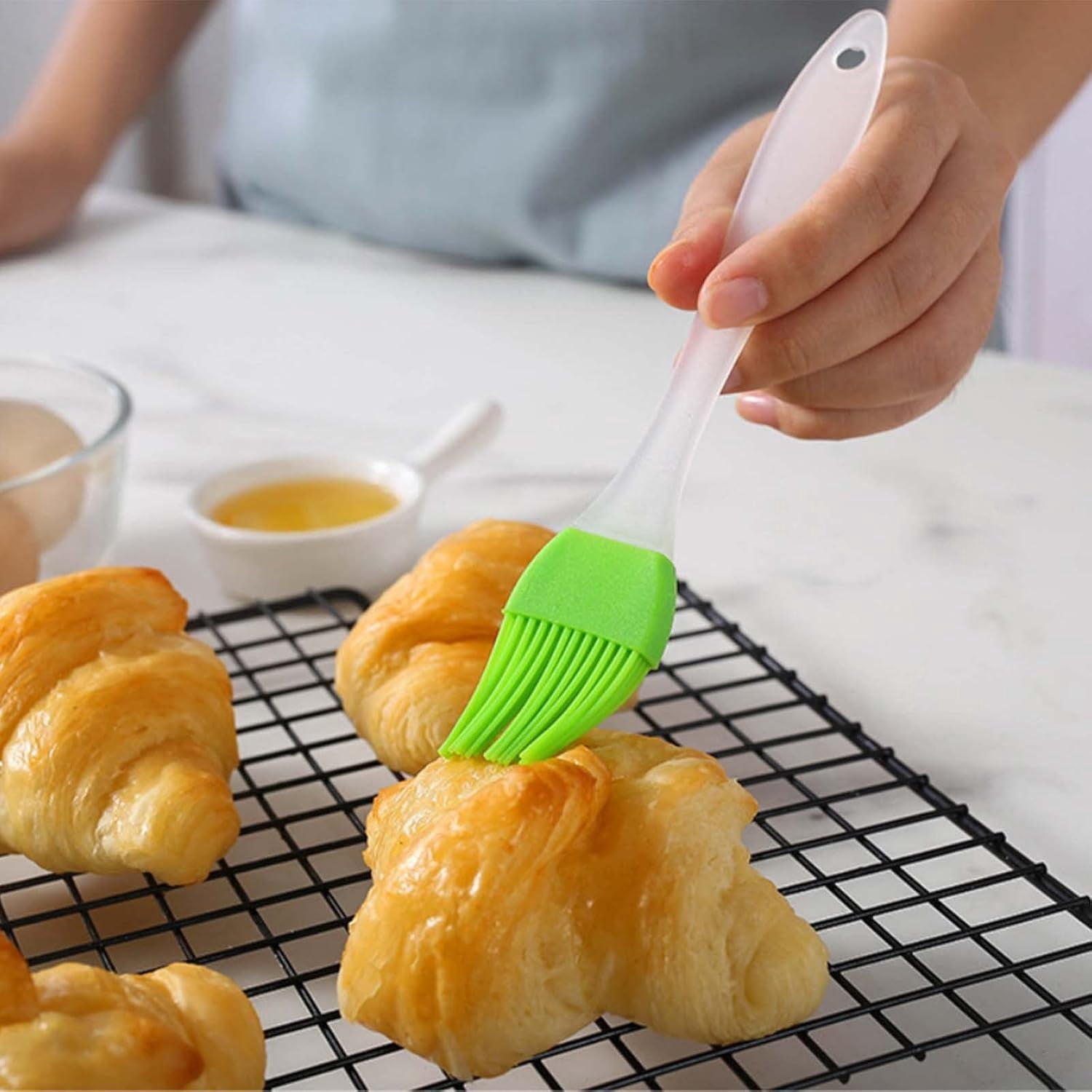 Silicone Pastry Brush Pack Basting Brush Heat Resistant Kitchen Food ...
