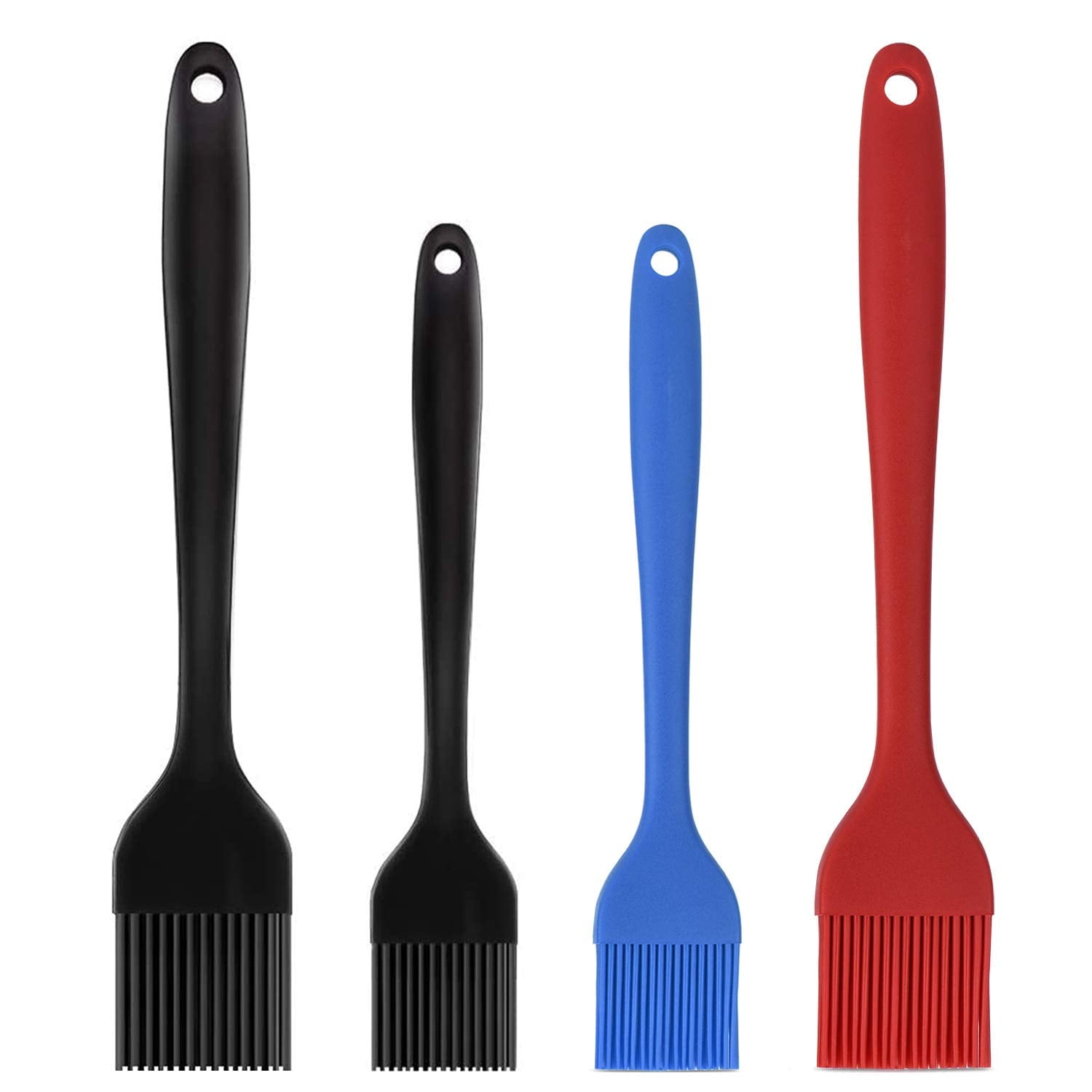 Silicone Pastry Brush Set of 4, Basting Brushes for BBQ Grill Baking ...