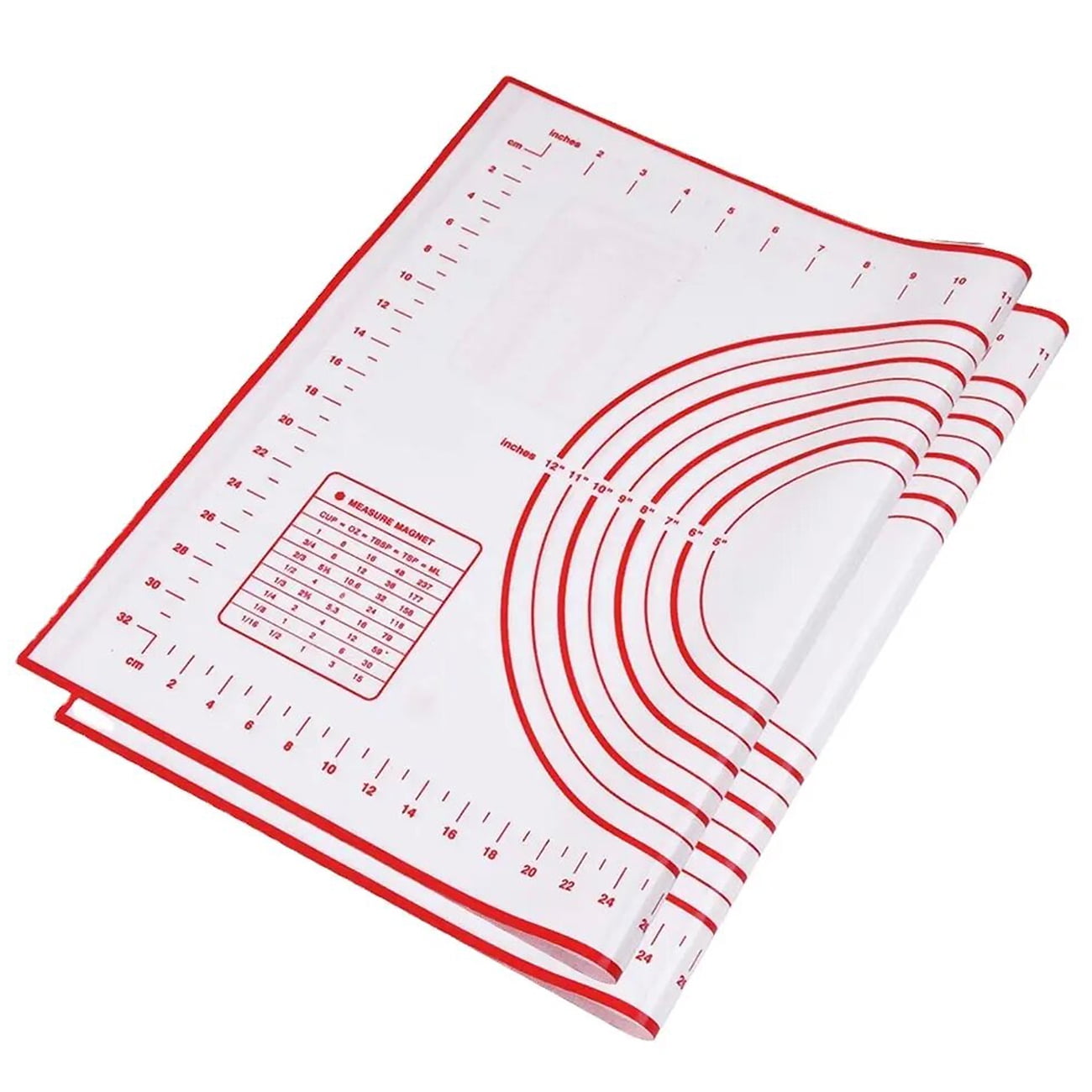 Wighamtex 2-Pack Non-Stick Silicone Pastry Mat, 16x24 Inch, Heat ...