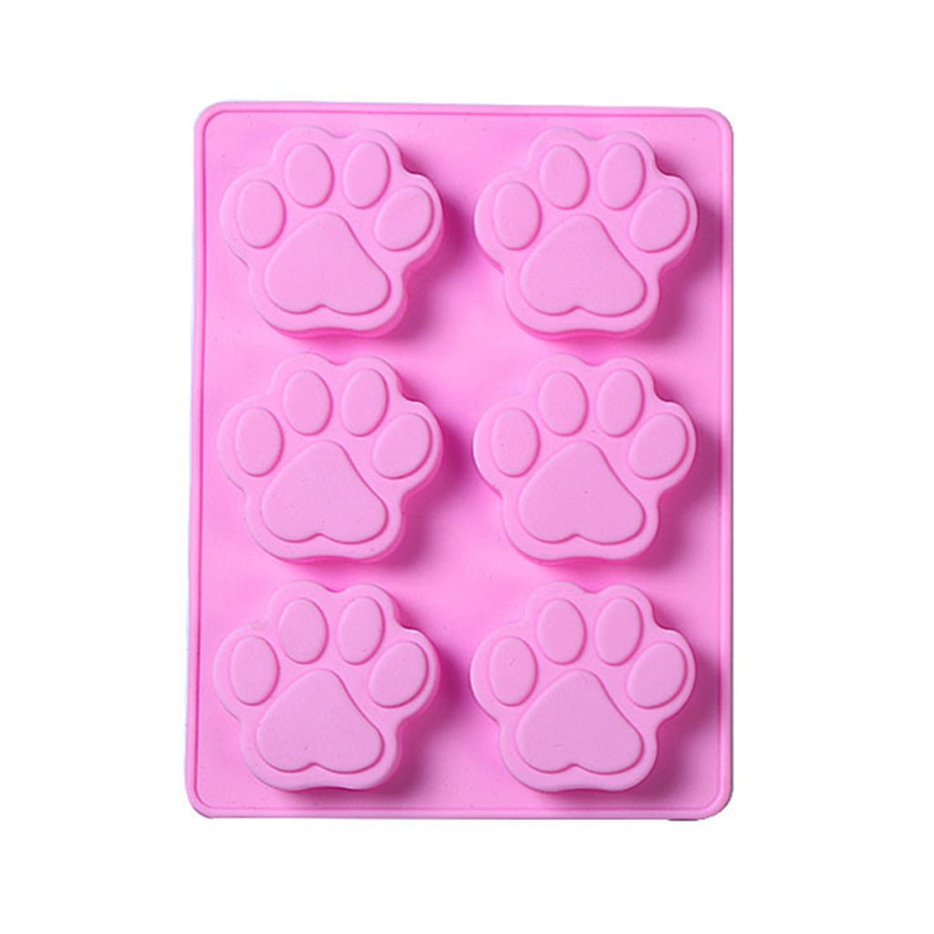 Silicone Paw Print Mold Reusable Dog for Cat Paw Ice Candy Chocolate ...