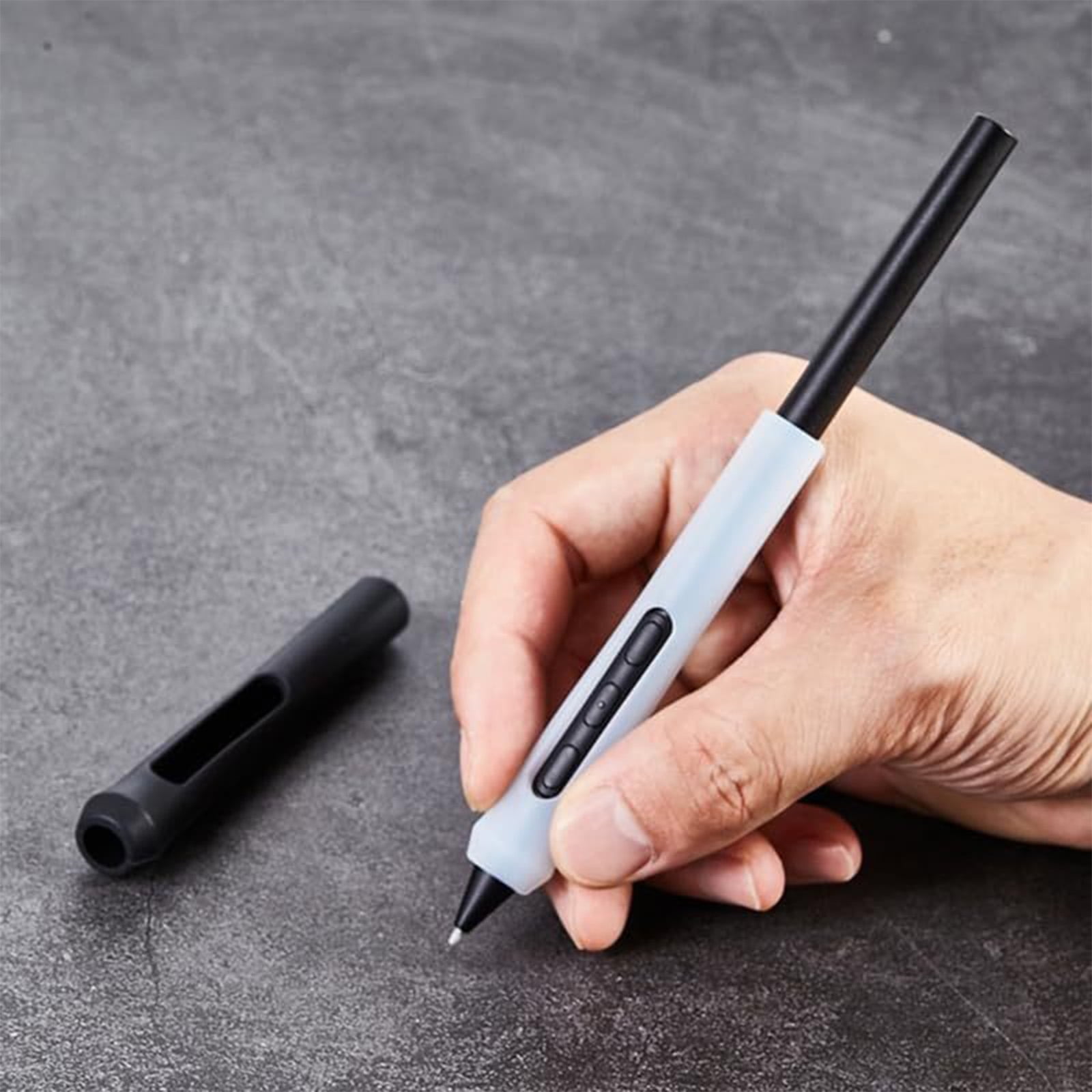 Silicone Pen Grip Sleeve Compatible with Wacom Pro Pen 3, Ergonomic ...