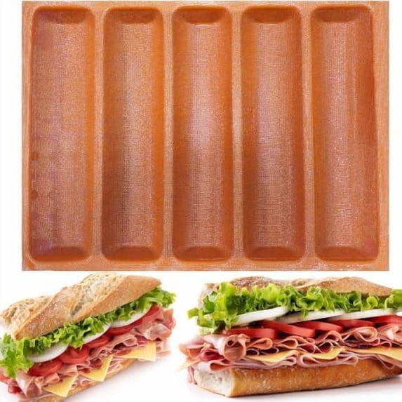 Silicone Perforated Baking Forms Sandwich Mold French Baguette Bread ...