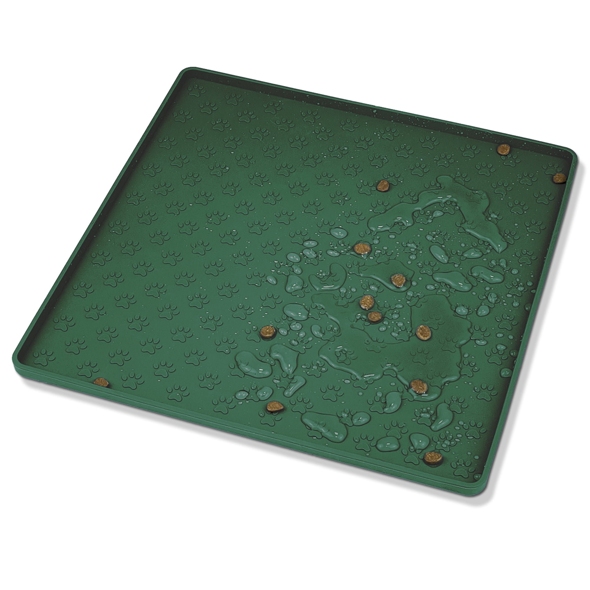 Silicone Pet Feeding Mat for Dogs and Cats, High-Lips Pet Placemat Non ...