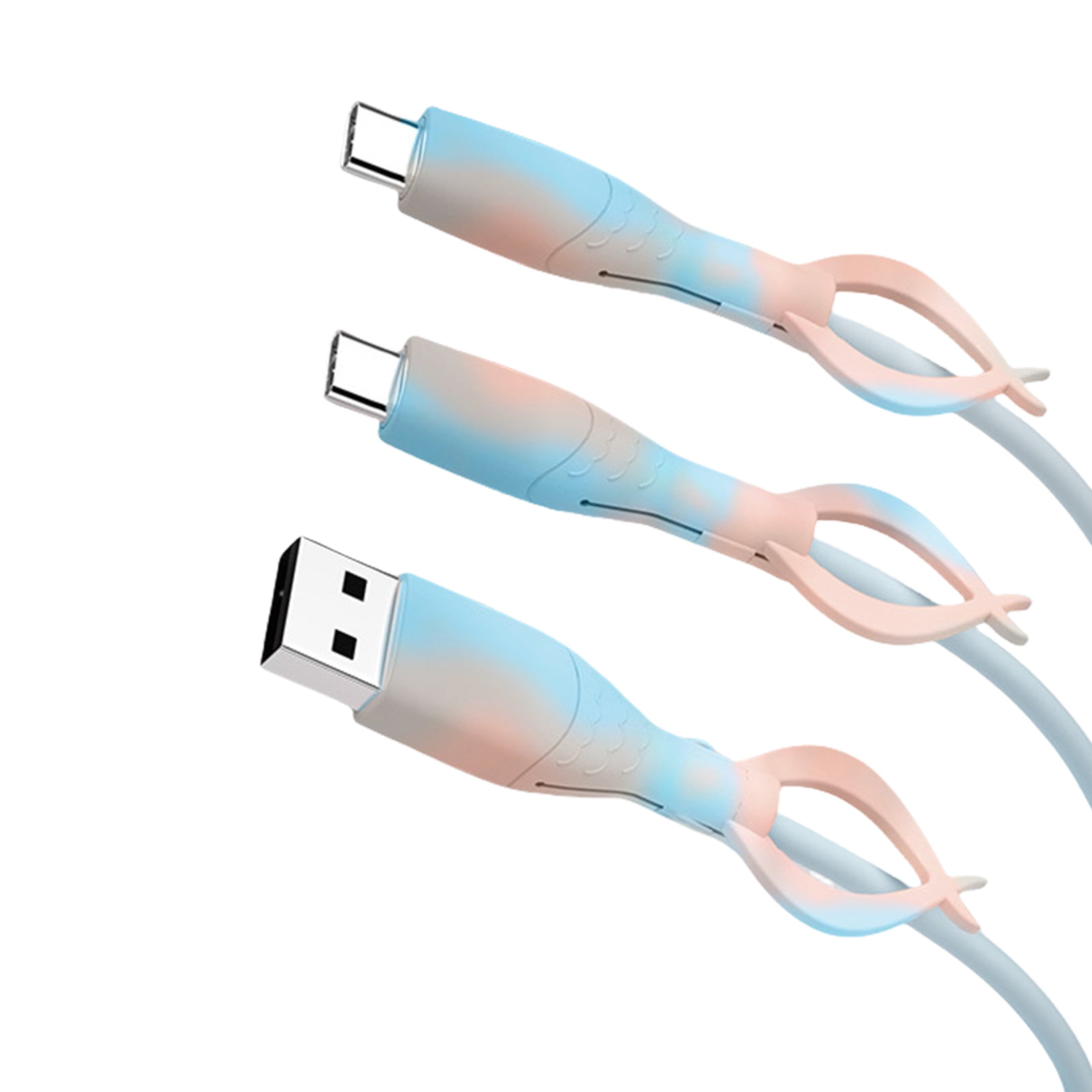 Silicone Phone Charging Protectors Cord Organizers With Stretchable ...