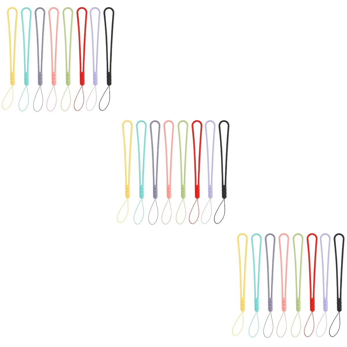 Silicone Phone Lanyard 24 Pcs Cellphone Hanging Ropes Wrist Strap ...