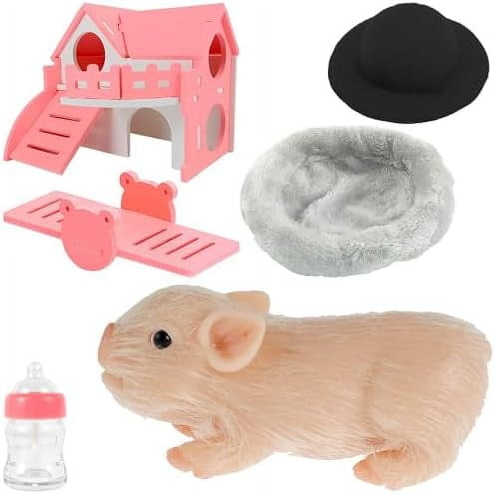 Silicone Pig Mini Silicone Baby Animals Pig Set,5 Inch Pig Toy ...