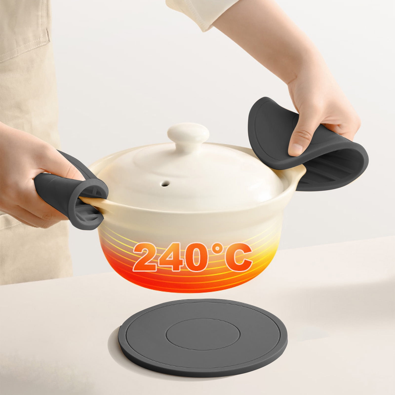 Silicone Placemats for Kitchen Table | Heat Resistant Non-Slip Coffee ...