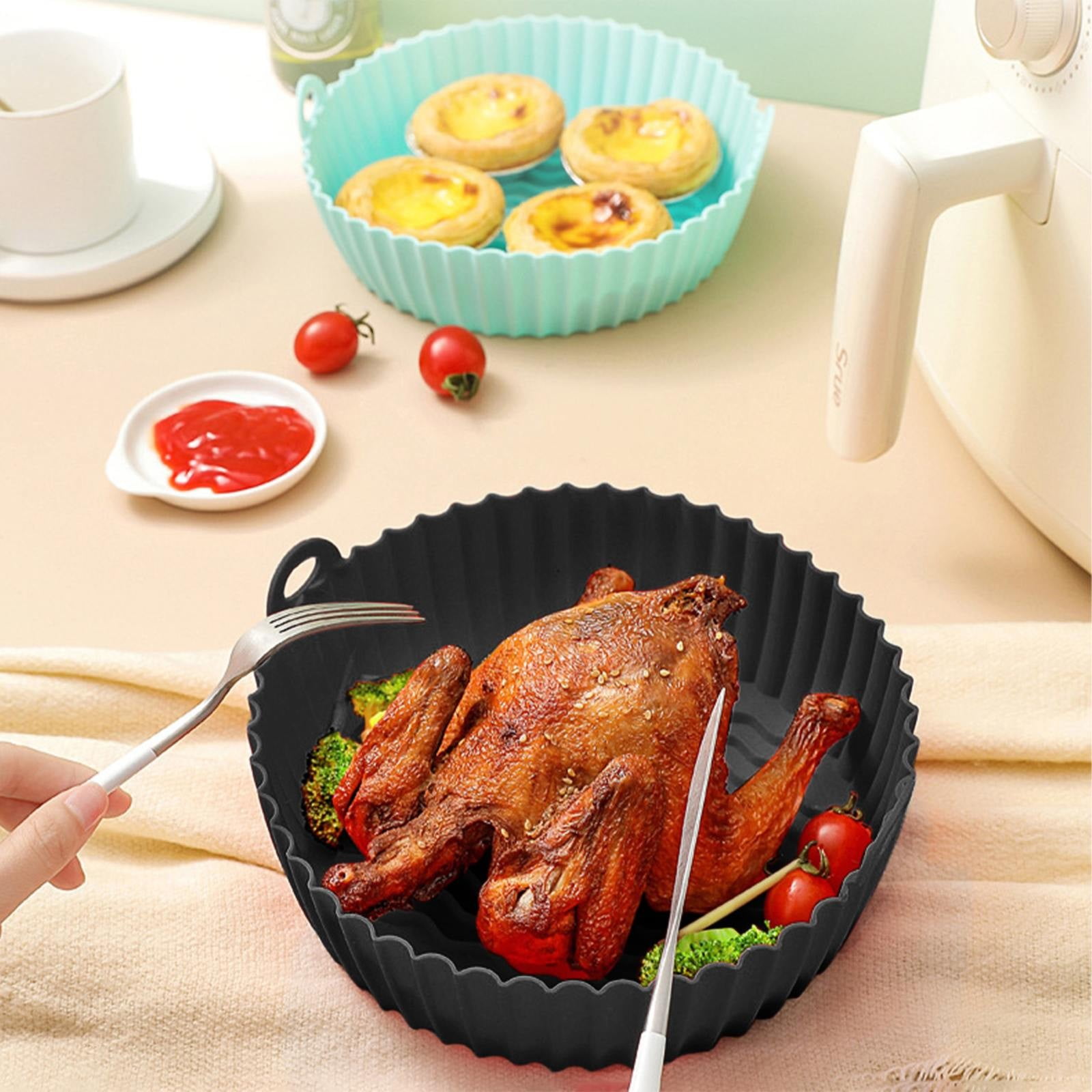 Silicone Plate*1,Silicone Baking Tray Black A,Round Reusable Silicone ...