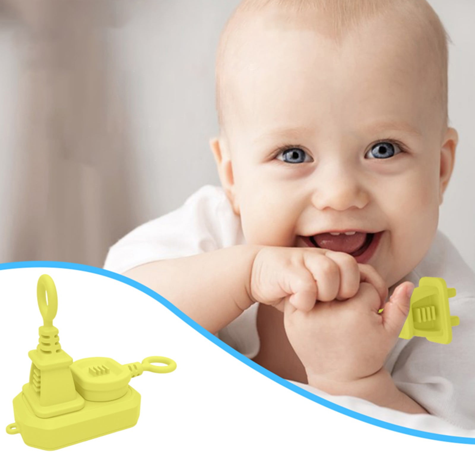 Silicone Plug and Socket Toy Set Safe Teething Sensory Play Learning ...