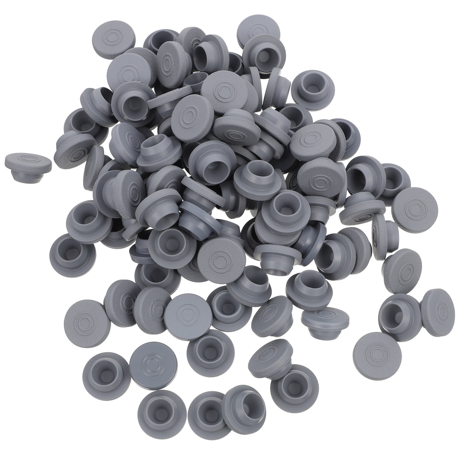 LEDMOMO Rubber Plug Medical Bottle 100Pcs 0.7x0.7x0.3In - Walmart.com