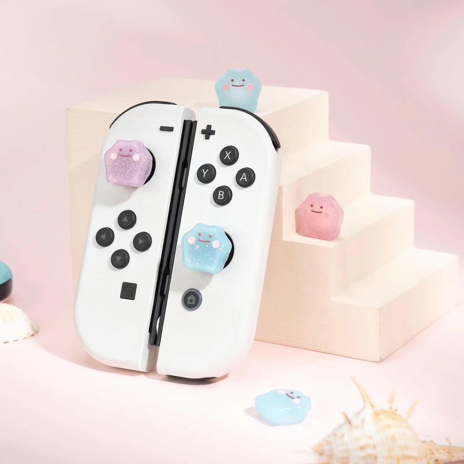 Silicone Pokémon-Themed Ditto Joycon Thumb Grips, Joystick Rocker ...