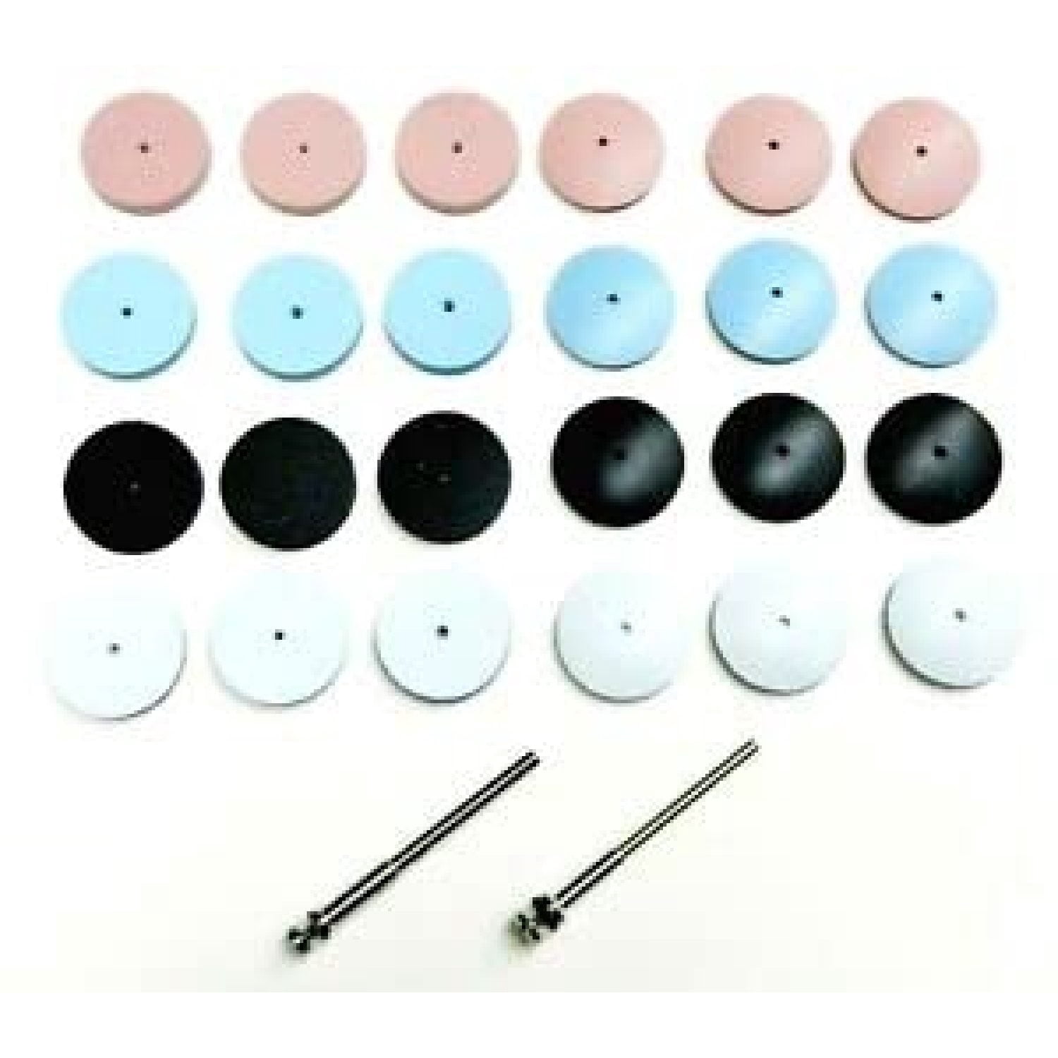Silicone Polishing Wheel Set of 26 Silicone Polishing 7/8" Wheel Kit ...