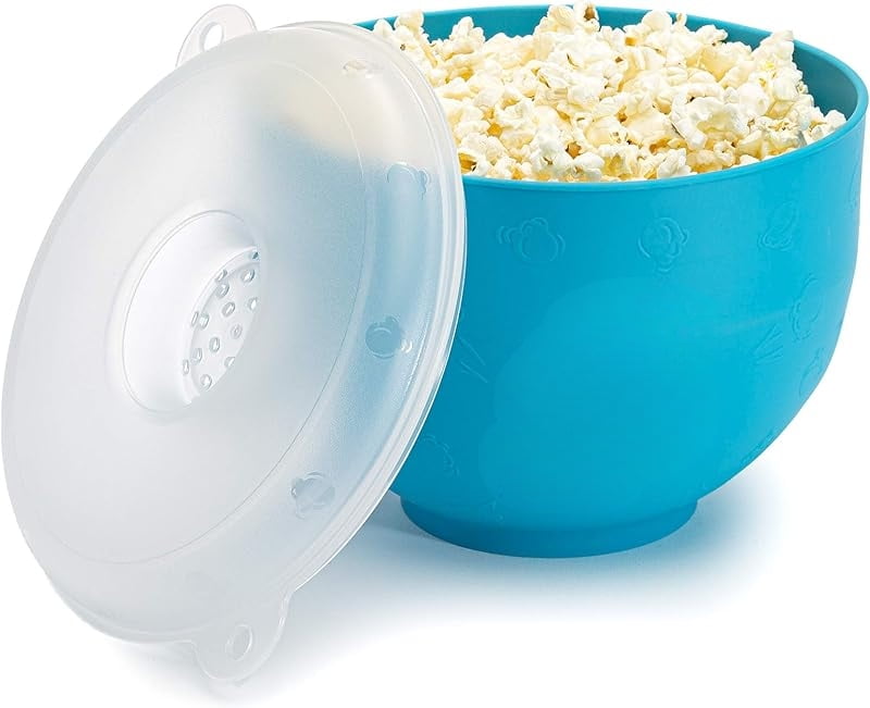 Silicone Popcorn Popper, Collapsible Hot Air Microwavable Popcorn Maker ...