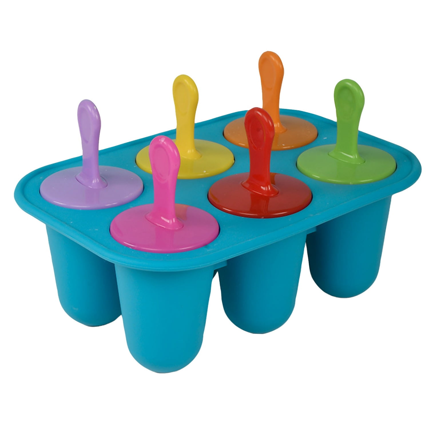 Silicone Popsicle Molds 6-Pack - Reusable with Sticks | Toddler ...