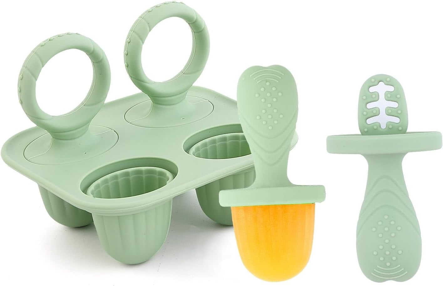 Silicone Popsicle Molds, Mini Breastmilk Popsicle Molds with Sticks for ...