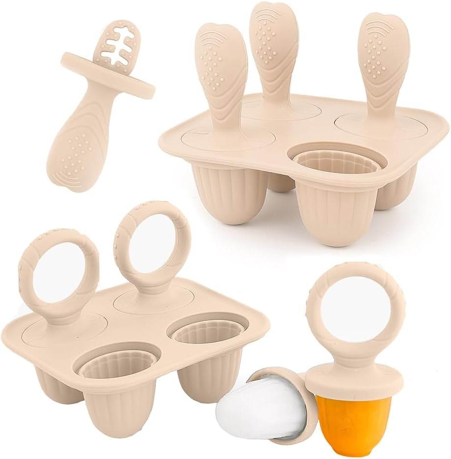 Silicone Popsicle Molds, Mini Breastmilk Popsicle Molds with Sticks for ...