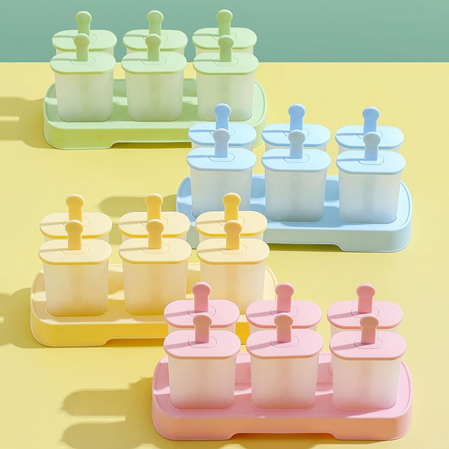 Silicone Popsicle Molds with Sticks, Homemade Ice Pop Mold, Easy ...