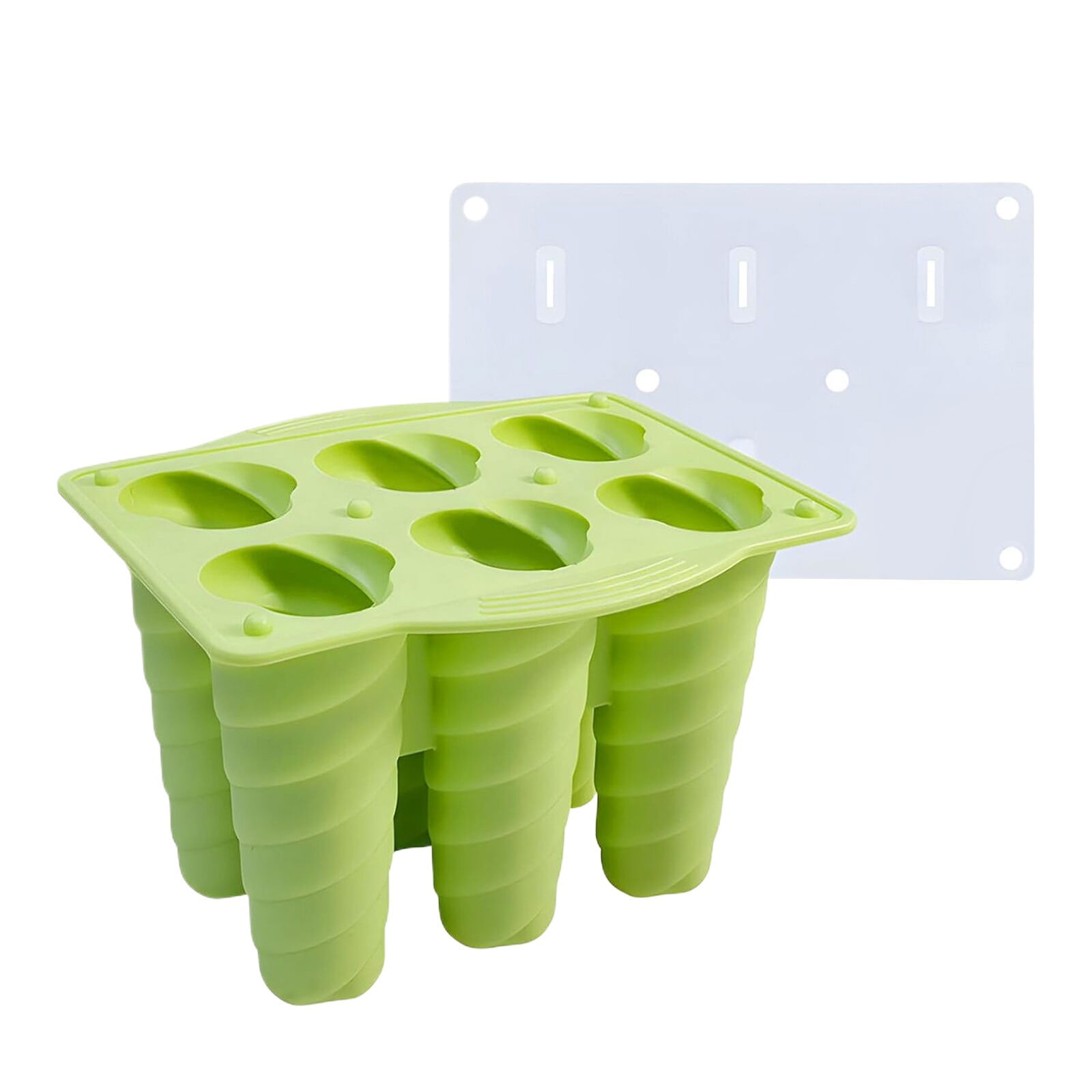 Silicone Popsicle Mould With Lid Popsicle Moulds 6 Ice Moulds Popsicle ...
