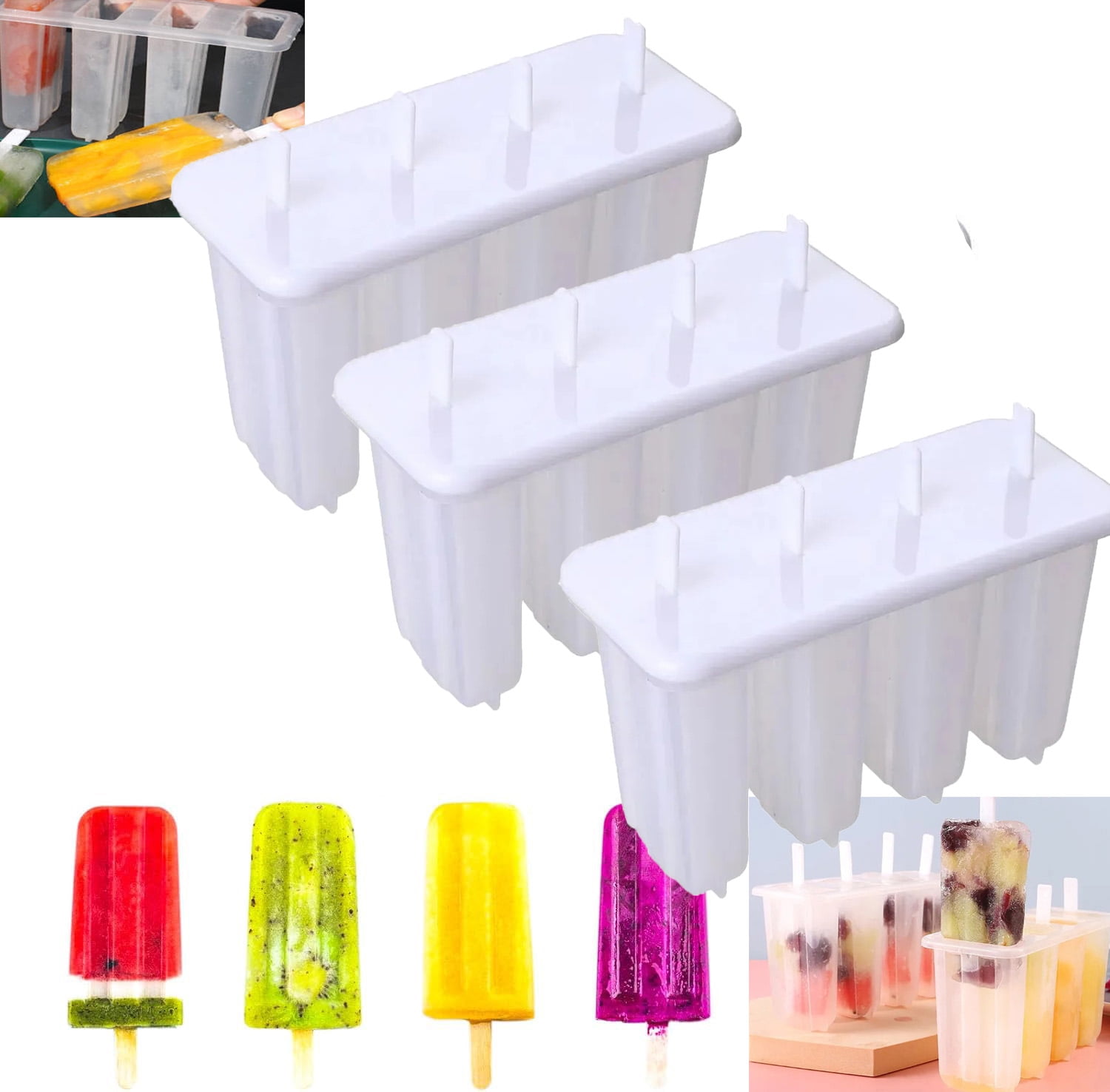 Silicone Popsicles Moldings, Homemade Popsicle Moldings Shapes, Summer ...