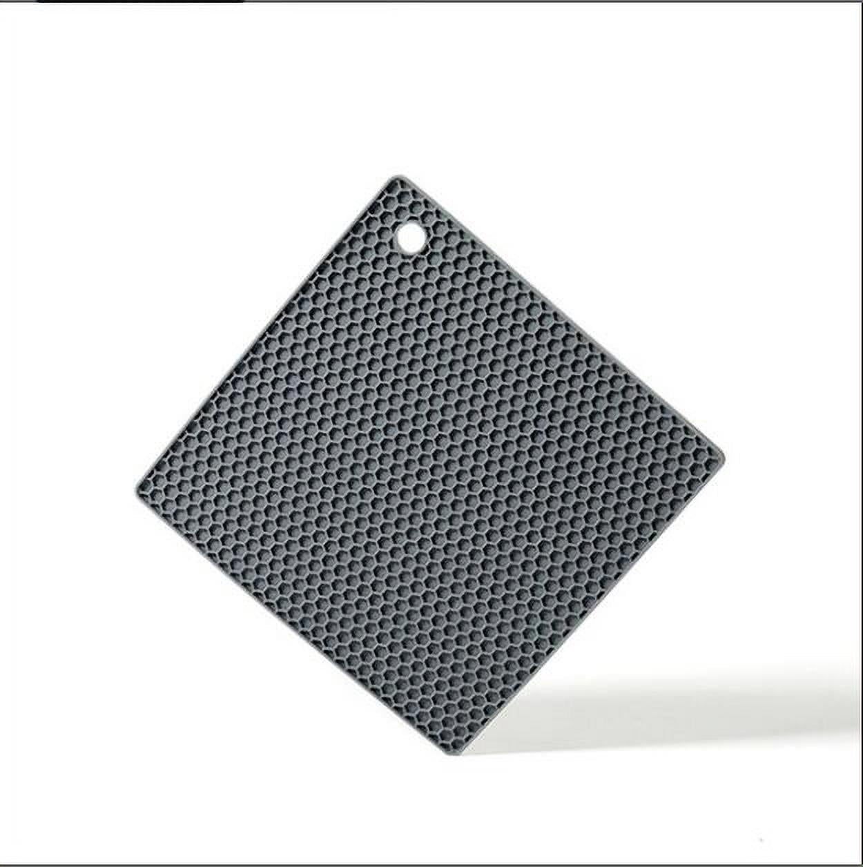 Silicone Pot Holder, Multipurpose Non-Slip Insulation Honeycomb Rubber ...