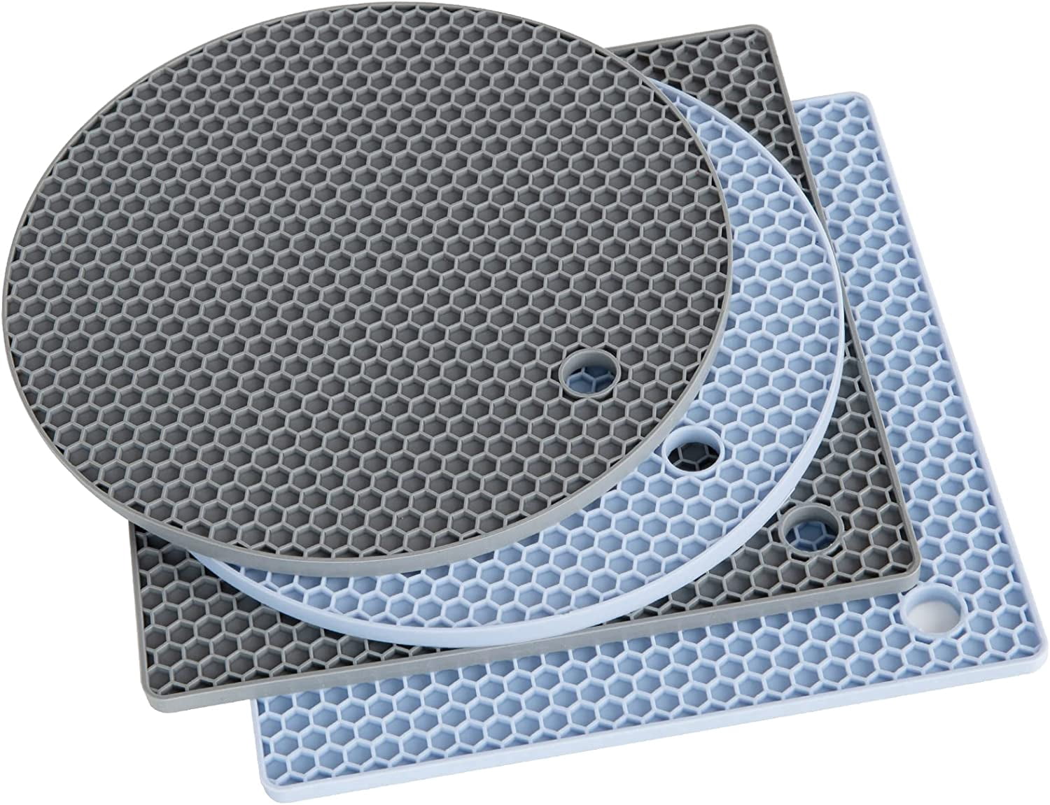 Silicone Pot Holders for Hot Pan and Pot Pads. Heat Resistant Counter ...