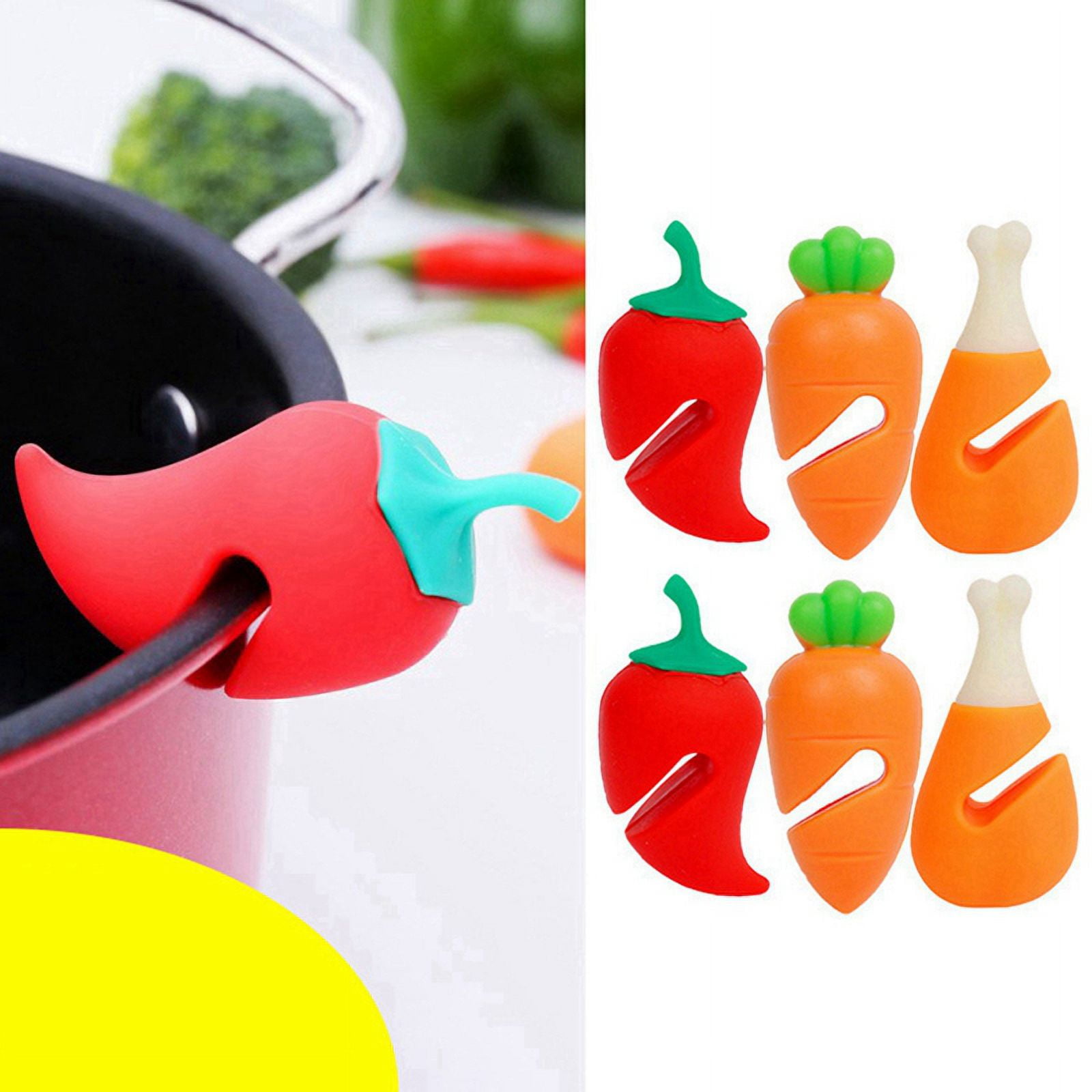 Silicone Pot Lid Anti-Spill Rack Heat- Anti-Overflow Stoppers Pot Cover ...