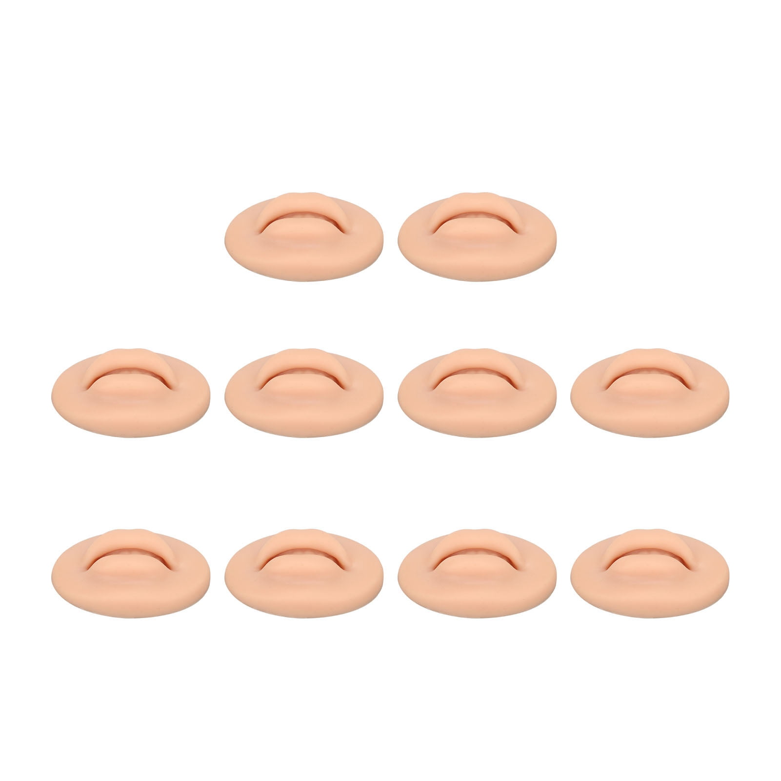 Silicone Practice Lips, 10 Pack, Open Mouth Design For Microblading ...