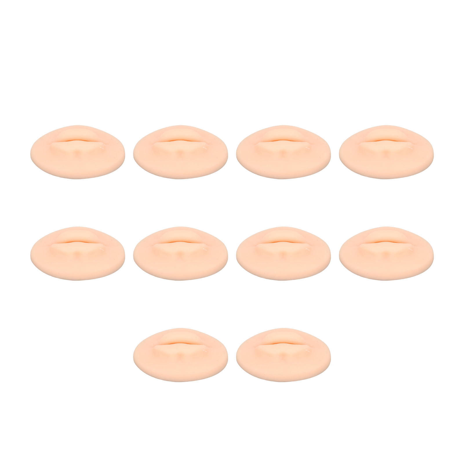 Silicone Practice Lips, 10 Pack, Open Mouth Design For Microblading ...