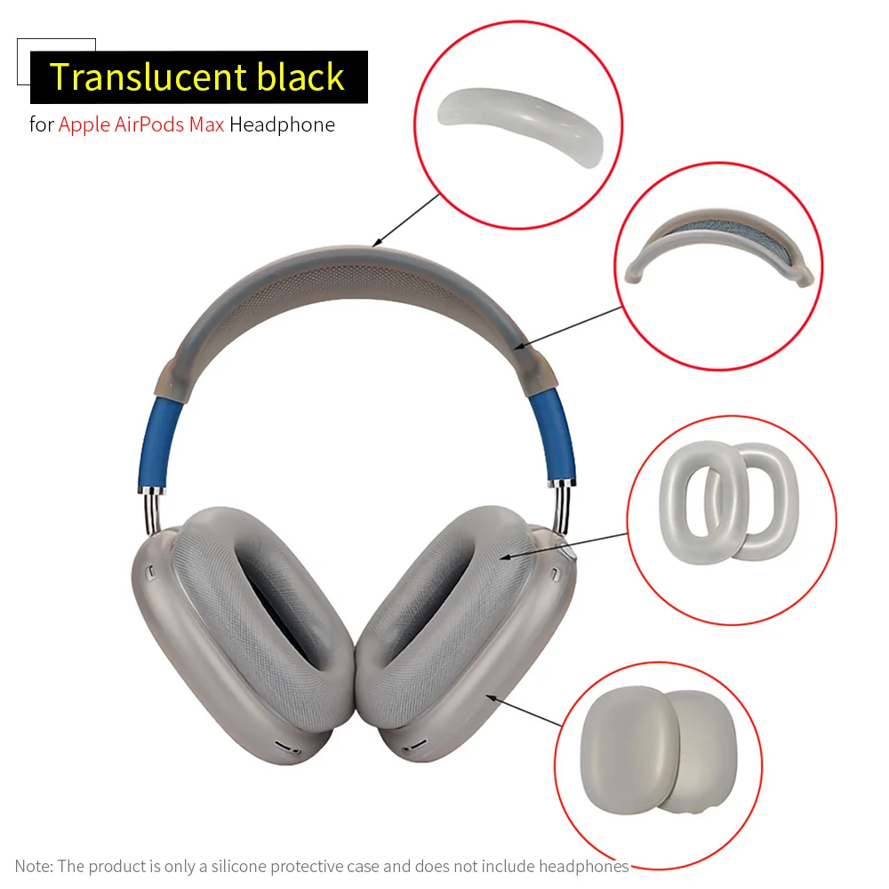 Silicone Protect Case For Apple AirPods Max Headphone Case Headbeam ...