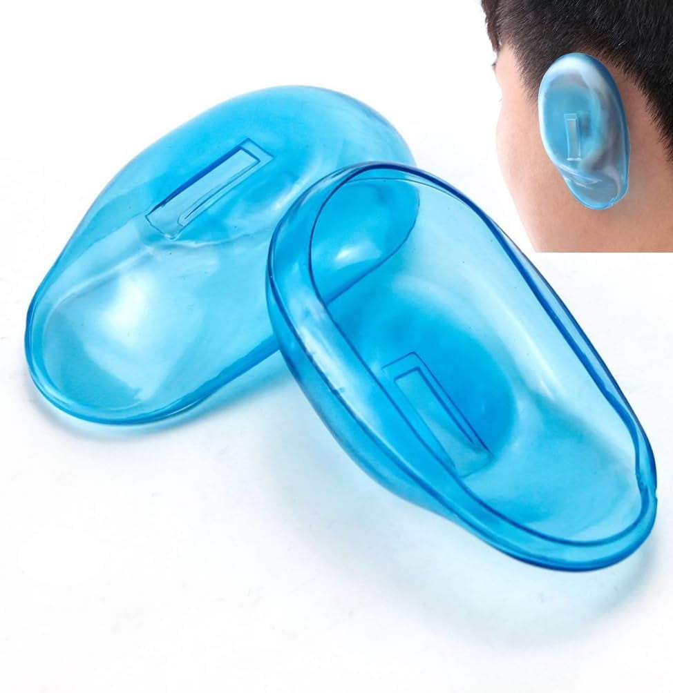 Silicone Protector Ear Covers 2Pcs Hair Dye Ear Shield Waterproof Ear ...