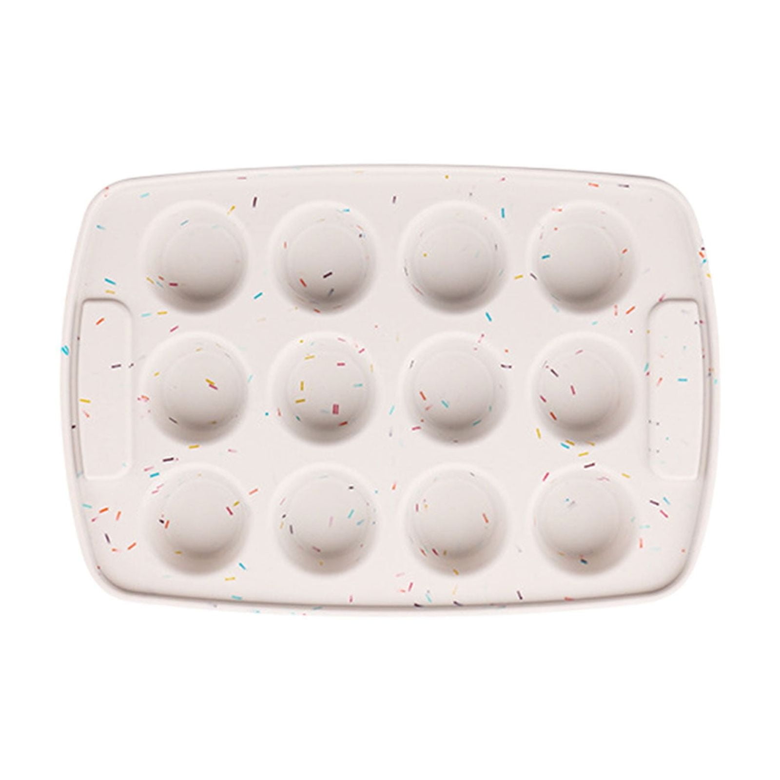 Silicone Pudding Mold, 12-Cavity Nonstick Jello Dessert Making Tray ...