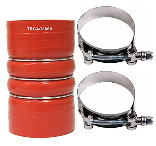 TORQUE Silicone CAC Charge Air Cooler Hump Hose 4" x 6" with T-bolt ...
