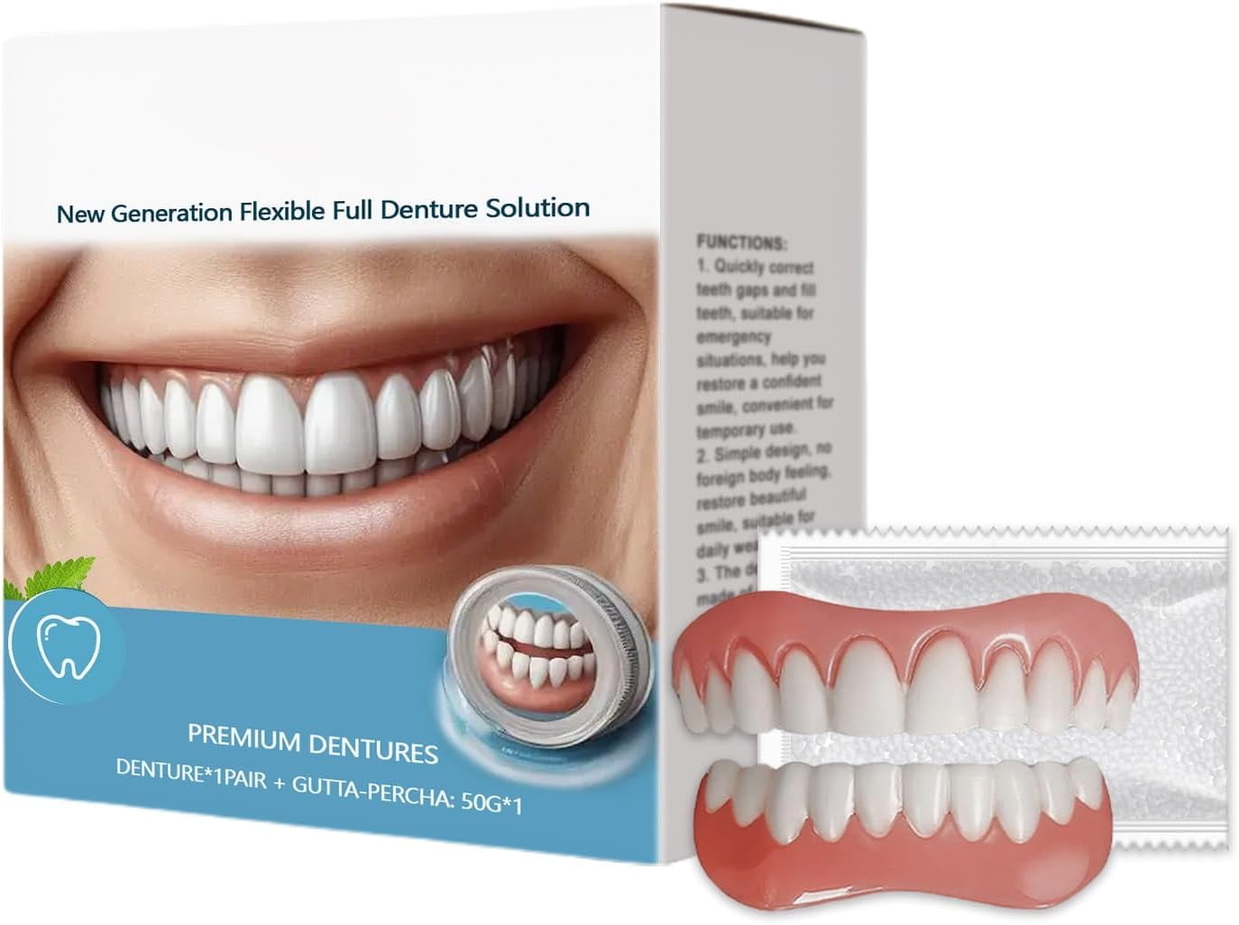 Silicone Reline Denture Kit, Soft Denture Reline Kit for Men & Women ...