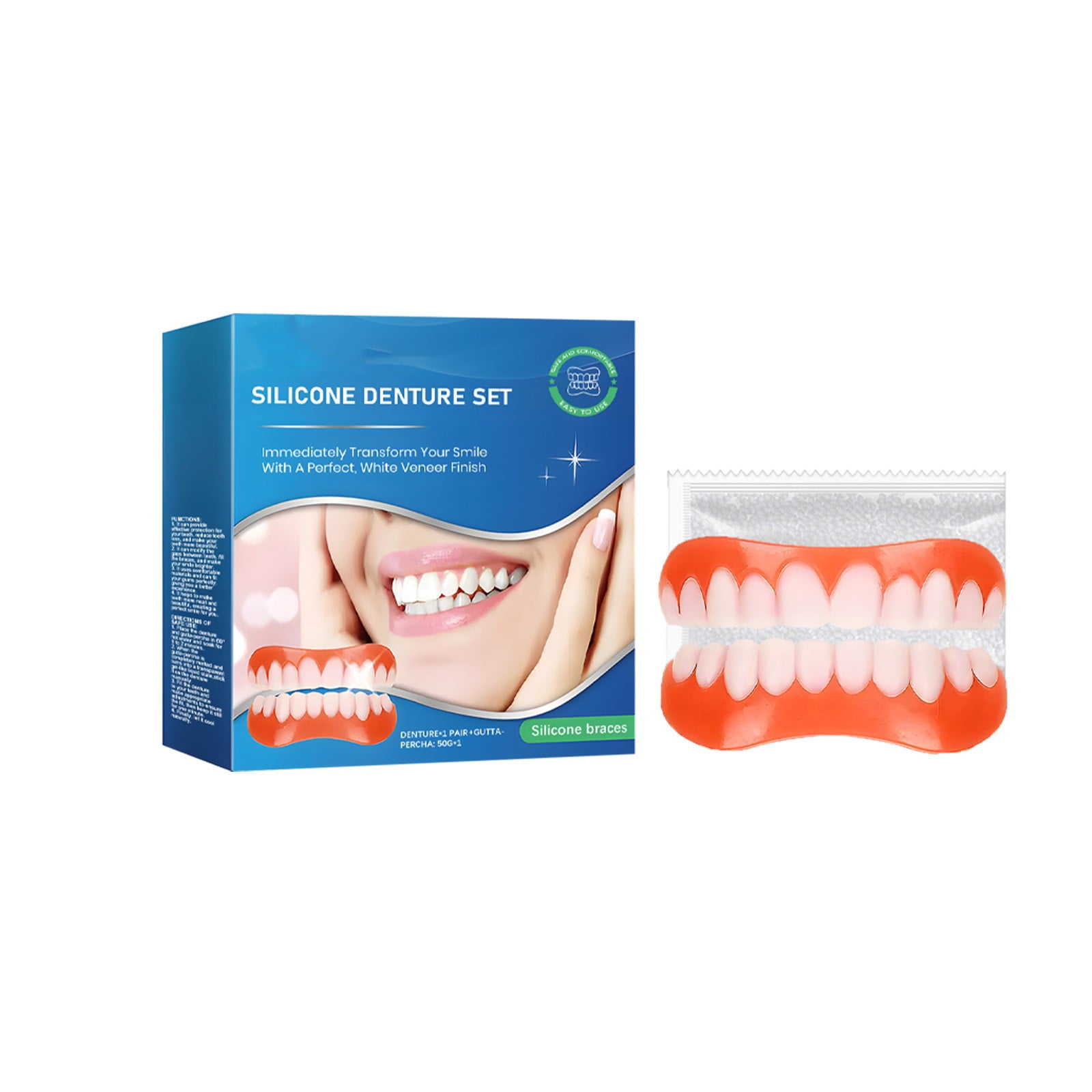 Silicone Reline Denture Set, Denture Silicone Reline Kit for Dentures ...