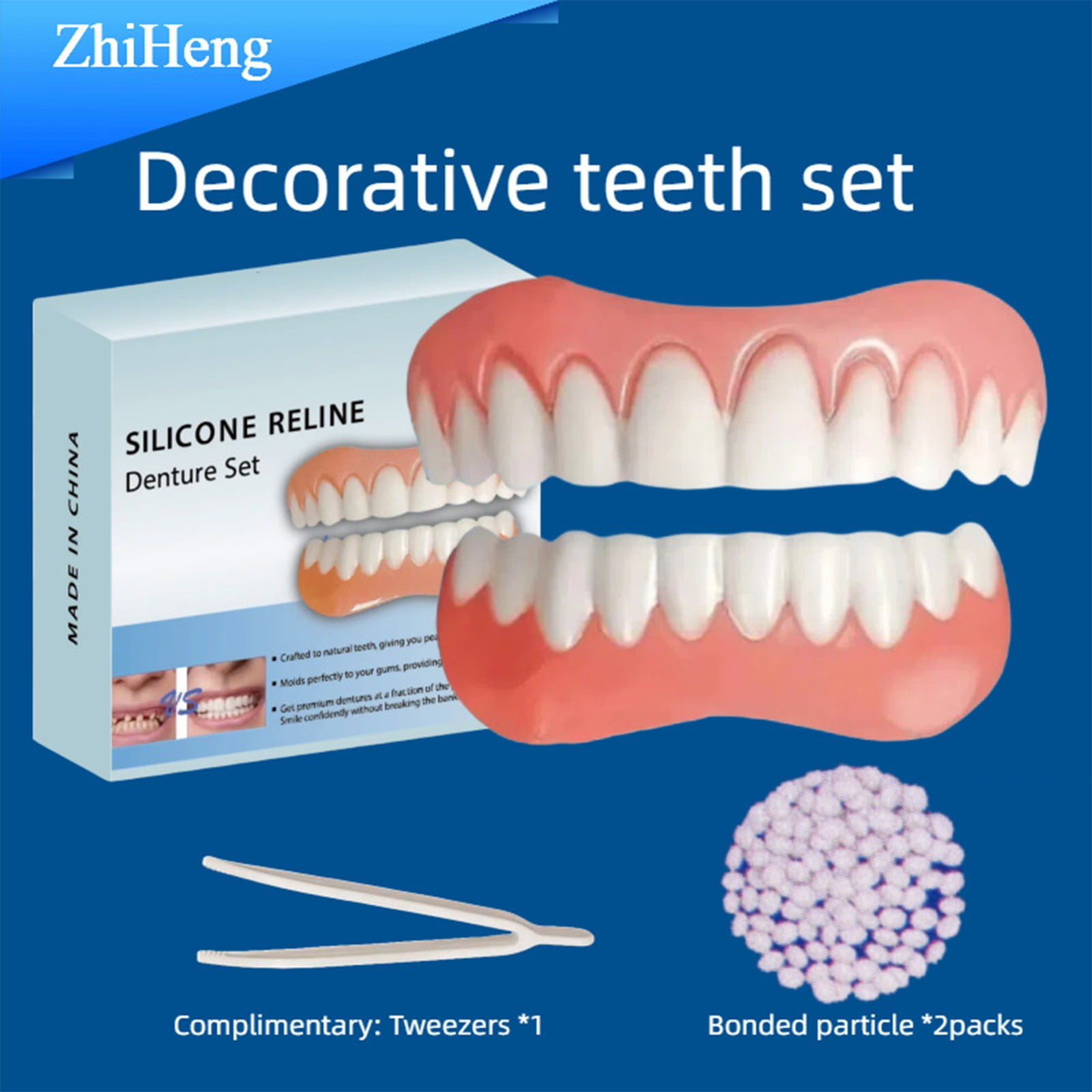 Silicone Reline Denture Set, Silicone Dentures Set, Soft Denture Reline ...