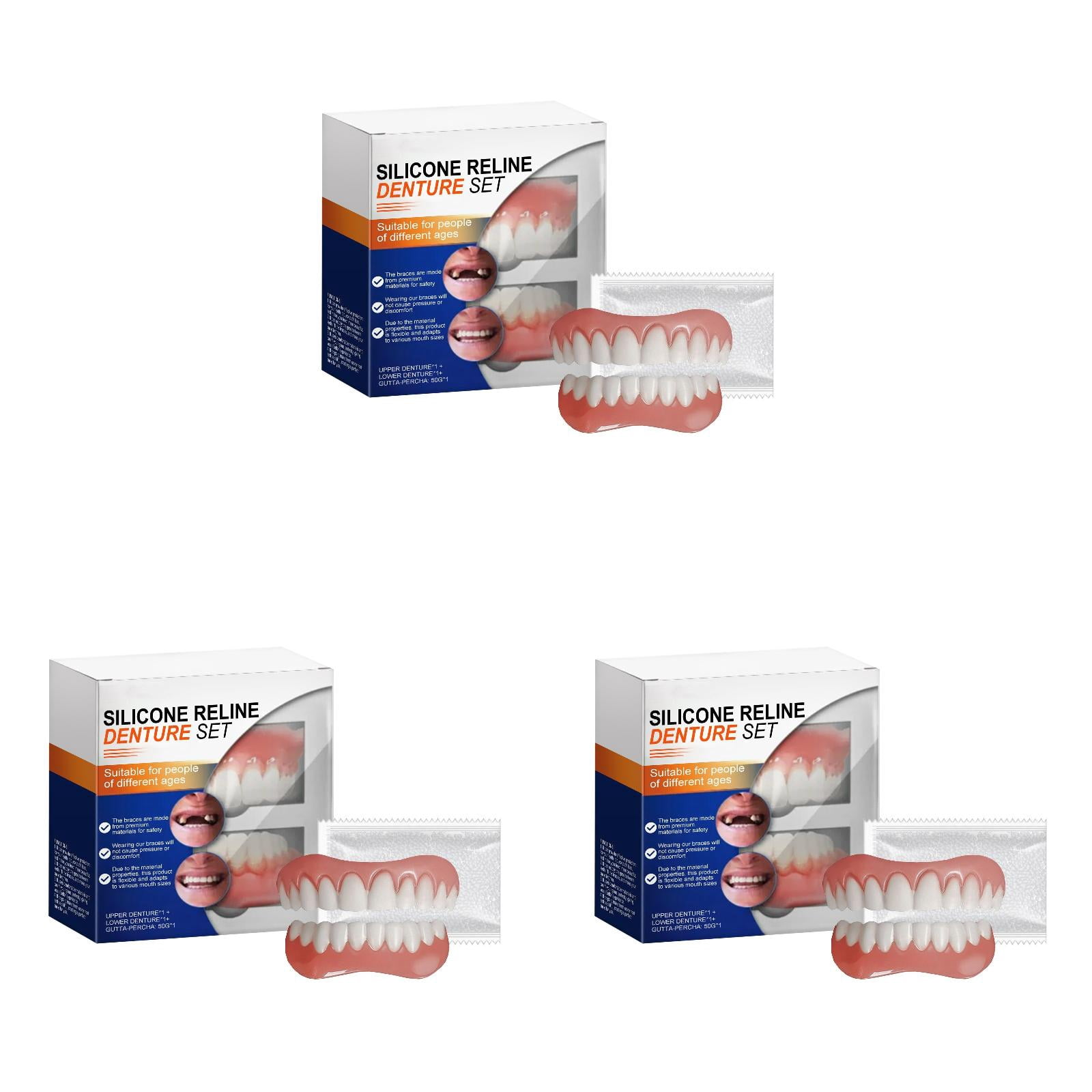 Silicone Reline Denture Set, Silicone Dentures Set, Soft Denture Reline ...