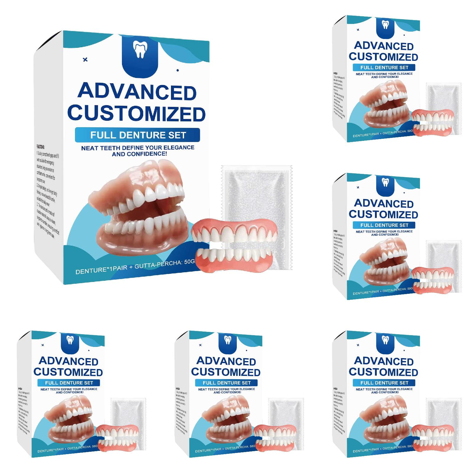 Silicone Reline Denture Set for Women,Soft Denture Reline Kit for Men ...