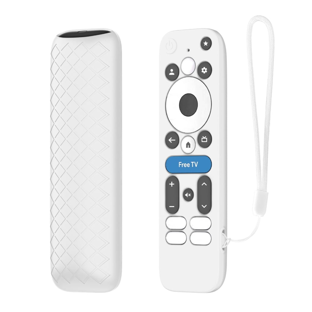 Silicone Remote Control Cover AntiSlip Grip Lanyard for onn.GoogleTV ...