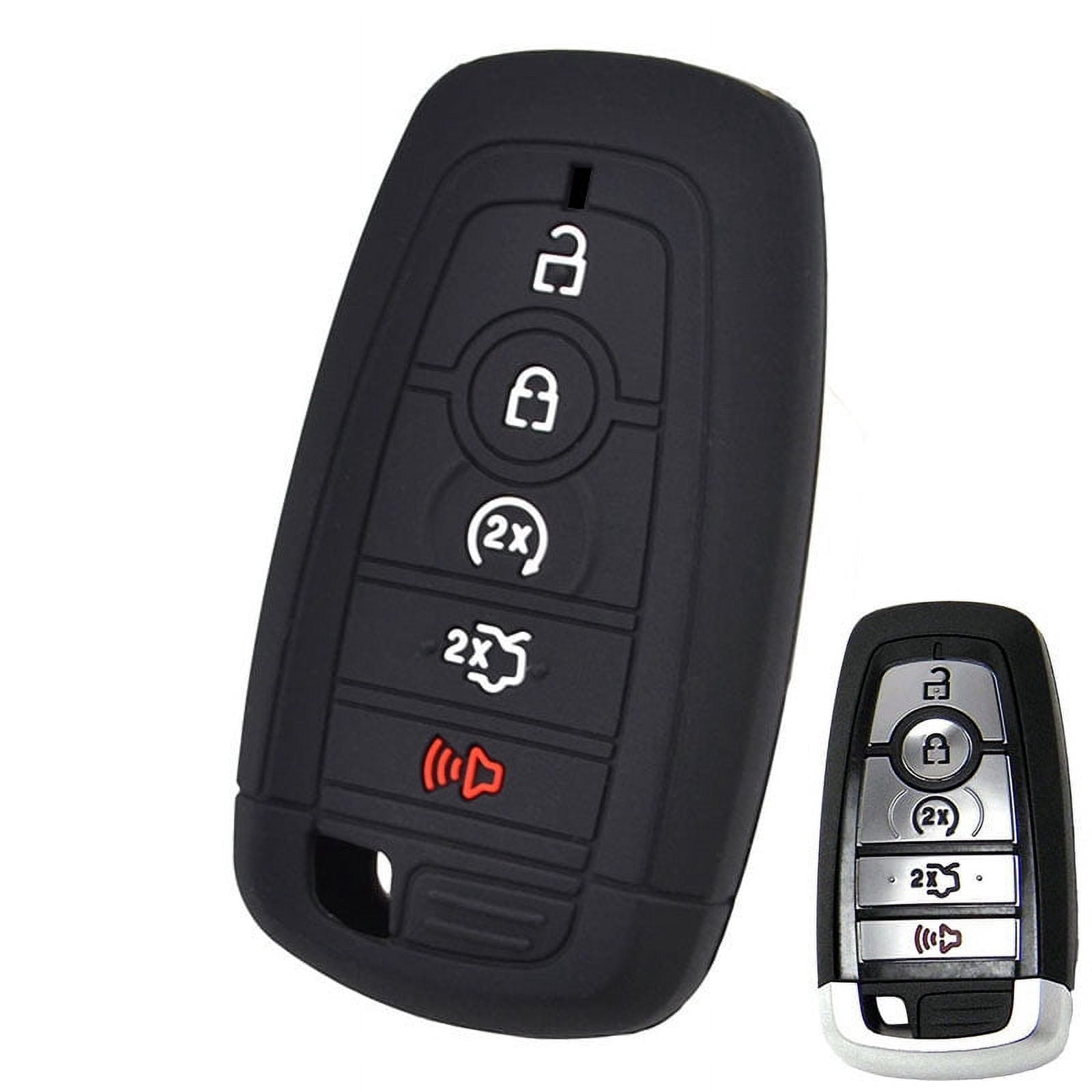 XUKEY Silicone Remote Key Cover Case Shell 5 Button for Ford F350 F450 ...