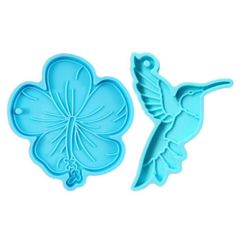 Silicone Resin Hummingbird Mold Birds Epoxy Craft Keychain Silicone ...