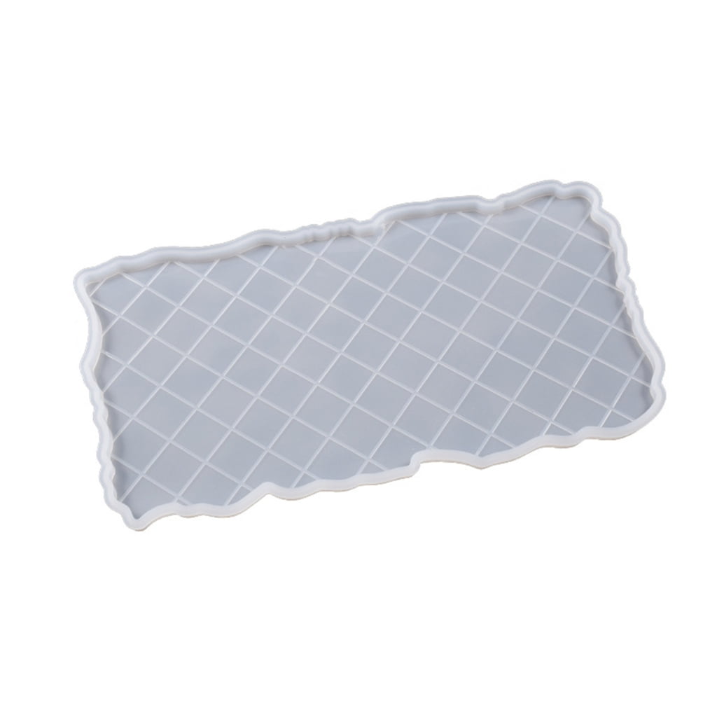 Silicone Resin Tray Mold Round Rectangle Plate Mold Irregular Edge Epoxy Casting - Walmart.com