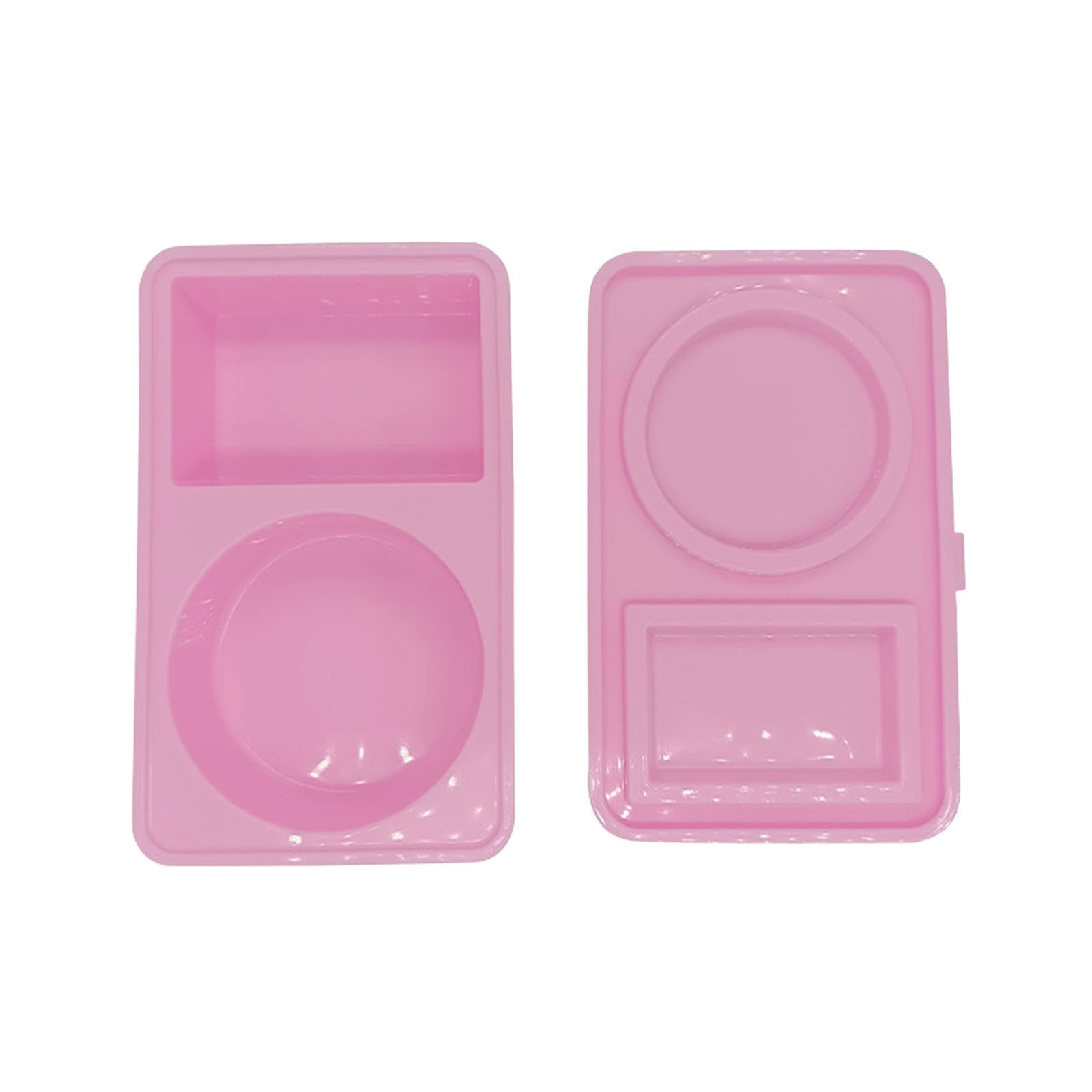 Silicone Reusable Snack Containers With Lids Double Compartment ...