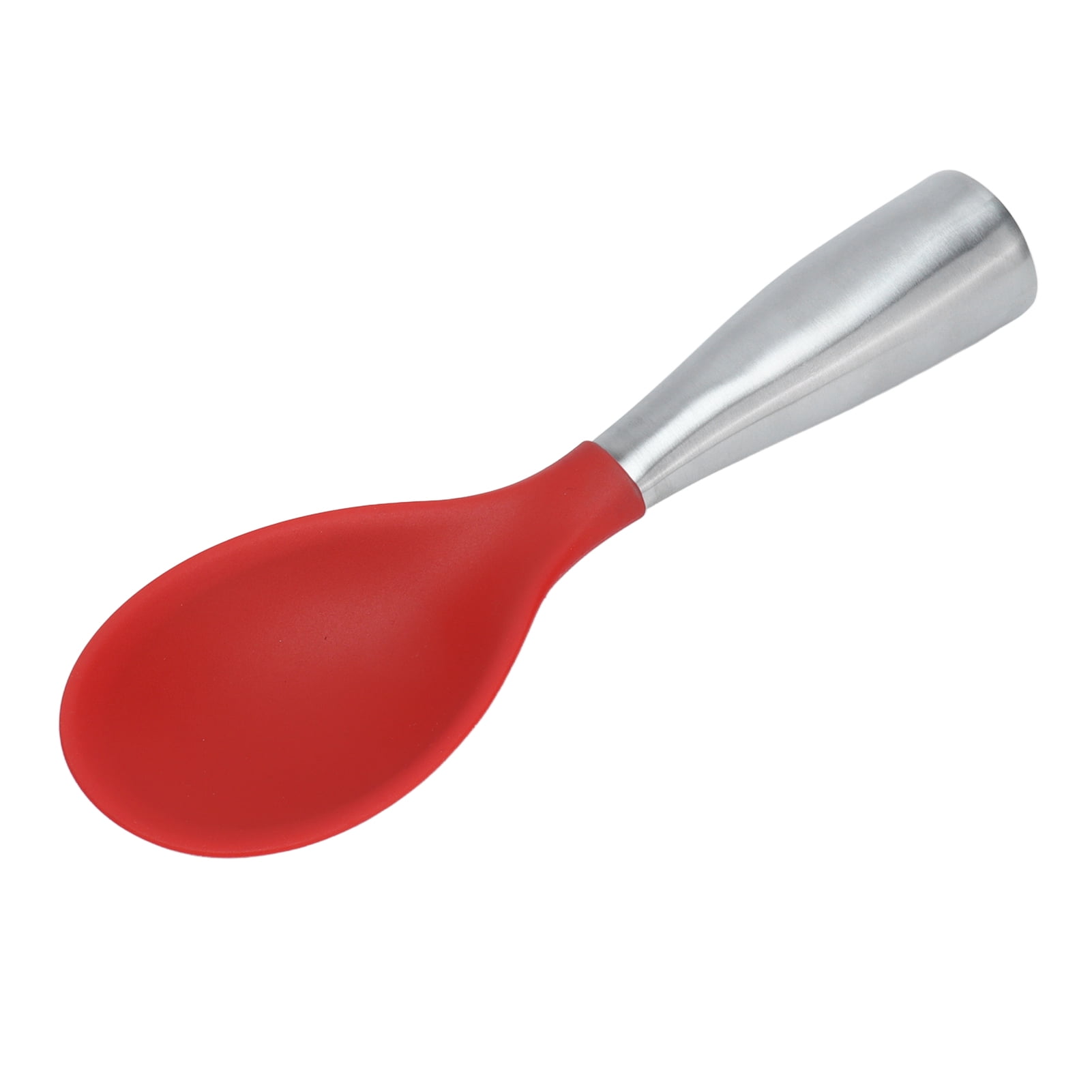 Silicone Rice Paddle Spoon,Stainless Steel Silicone Rice Spoon Non ...