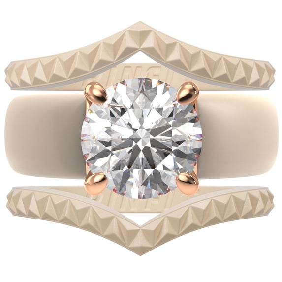 Silicone Ring Stackable Set – 7mm Round Solitaire CZ | Patented Design ...